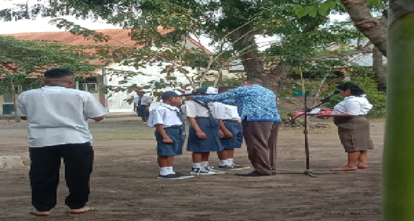 APEL BENDERA AWAL TAHUN PELAJARAN 2023/2024; PENGUKUHAN SISWA BARU ...
